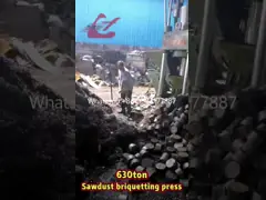 WANSHIDA scrap briquetting press machine for metal chips/aluminum/copper/brass/ cast iron sawdust