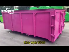 China CE Certified Hook Lift Bin 8 - 30m3 Capacity Roll Off Dumpster Waste Management Solution for sale