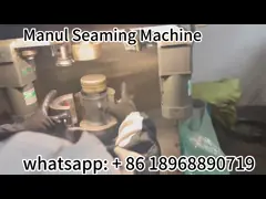 China Industrial Spin On Oil Filter Making Machine 12 Cans/Min Manual Seaming Machine for sale