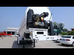 Capacity Material Transportation Tank Powder Cement Trailer with Self-dumping Feature