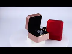 DH45 Octagonal Convex Roof Gold Trim LED Light Watch Packaging Box