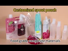 China Eco Packaging Custom Plastic Liquid Recyclable Spout Pouch Drink Juice Squeeze Bags Washing Liquid Detergent Packaging Doypack for sale