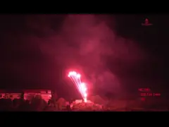 Mandarin Professional Pyrotechnics Fireworks 130 Shots For Christmas