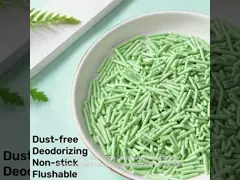 Customized Flushable Easy Scooping Plant-Based Sustainable Green Tea Cat Litter