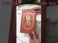 Presentation Rigid Jewelry Packaging Sliding Box With Gold Foil Stamping Logo