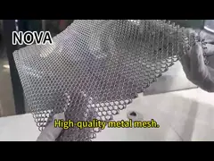 Metal decorativo tejido metal arquitectónico Mesh Curtain de la pañería de la bobina del metal