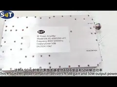 High Linearity 4000-5000 MHz RF Power Amplifier for Wireless Communication Systems