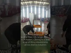 4-14m Telescopio aereo idraulico elettrico a doppio palo 100 kg per piattaforma di lavoro