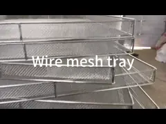 stainless steel wire mesh stocked tray