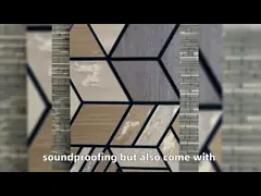 Pannelli acustici a finitura in legno in PET da 10 mm Pannello acustico decorativo in ardesia Nessun MDF