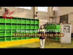 WANSHIDA 630ton Scrap container shear for scrap metal