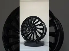 20x9.5 Twins Spokes Gloss Black 1-PC Forged Rims For Voyah