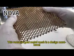 Alambre decorativo flexible Mesh Curtain de la pañería 2m m para la decoración del hotel