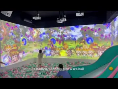 子供の公園 インタラクティブ 壁投影 スマッシングボール ゲーム