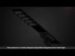 China Lens Adjustable Solar Powered Street Lights 180lm/w - 200lm/w Aluminium Solar Street Light for sale