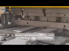 Double coil landed offset  aluminum fin making machine