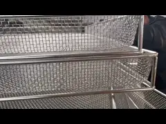 stainless steel wire mesh pan for food