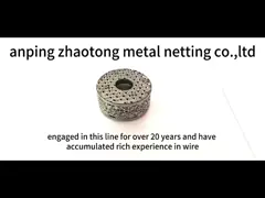 Stainless Steel Compressed Knitted Filter Mesh With Polished Surface