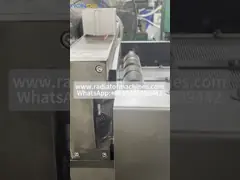 PLC control servo cutting aluminum wavy fin stamping machine