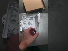 4 Core FTTH Outdoor Fiber Optic Termination Box 1:4 Splitter SC Wall Mount Waterproof