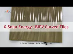 China 50 Watt Curved Solar Roof Tiles Photovoltaic Solar Module Tiles High Efficiency for sale