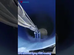 China Steel Pipe Internal & External Coating Machinery for FBE and PE Application Solutions for sale