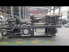China 4 Heating Zones PVC Pipe Fitting Injection Molding Machine 100-150g Injection Weight 310*310mm Tie Bar Space for sale