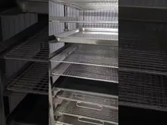 China 304 Custom Ss Tray Rack Trolley For Herbal Drying Metal Tray Trolley for sale