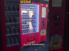 China 4G SIM Card Internet Customize Vending Machine 270-540 Capacity Bill / Coin / Bank Card / Credit Card / E-wallet Payment System for sale