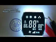 Octagon VA LCD Display Black Background 2 Digit 7 Segment Display