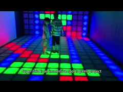 China Custom LED Game Floor Program Interactive Game Room Active Grid LED Floor Game for sale
