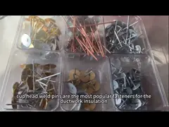 China Galvanized Steel Powerpoint Cd Weld Pins Fasten Insulation To Inside Of Sheet Metal Air Ducts for sale