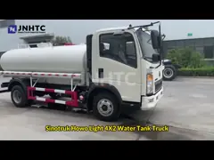 HOWO Light Water Truck Stainless Steel Drinking 4x2 5000 Liter 5Ton Water Carrier Tanker Truck Price