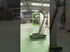 6m di altezza doppia maschera di alluminio idraulico ascensore per manutenzione