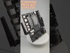 China PCWINMAX H610 Wifi DDR4 LGA 1700 Socket mATX Motherboard for 12th 13th 14th Gen Intel Core i3 i5 i7 for sale