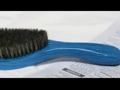 Men'S Beech Wooden 360 Wave Brush Long Handle Beard Hair Brush With Boar Bristle