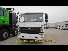 China HOWO Light Garbage Truck 10 M3 4X2 Small Garbage Compactor Truck for sale
