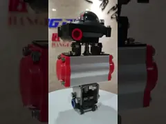 Cina Valvola a sfera a filo 3PC a doppia azione con attuatore pneumatico azionato WCB NPT BSP per standard di prova e requisiti del cliente in vendita