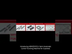 China Semi Automatic Corner Punching Machine for Guardrail - 3.0-4.0mm Pipe Thickness with Precision Angle Control for sale