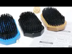 Customizable Palm Wave Brush Wood 360 Wave Brush Diamond Hard Boar Bristle