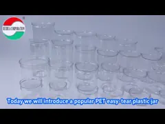 Cilindro di plastica sigillabile della mano conveniente piccolo chiaro con l'autoadesivo dell'etichetta