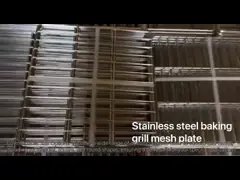 Stainless steel baking tray bbq grill mesh plate