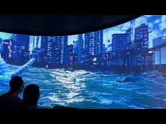China Indoor Rich Films Large Projection Curved Screen Dynamic 7d Railway Theater for sale