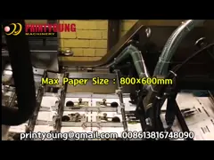 China PRY-800A Full Automatic Spot UV Curing Stop Cylinder Silk Screen Printing Pressing Machine for sale
