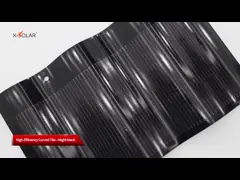 China 50W Curved Photovoltaic Solar Tile Panel 685x420mm with TOPCon Cells and 2400Pa Snow Load Capacity for sale