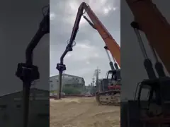 China 20-50T Excavator Boom Arm Hydraulic Pile Driver Top Energy Amp Mining Pile Driver For Excavator for sale