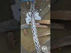 Male 2 Pins Temporary Joints Connector Wire Mesh Socks with Aluminum Terminals