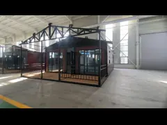 China Grade 11 Wind Resistance Premade House with Broken Bridge Aluminum Double Doors for sale