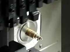 Processo de usinagem de pistão condutor de fundo plano Pogo Pin M6 M4