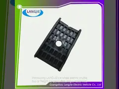 China Four Wheel Electric Shuttle  Bus Or Freight Car Parts For Upper Cushion Black Color for sale